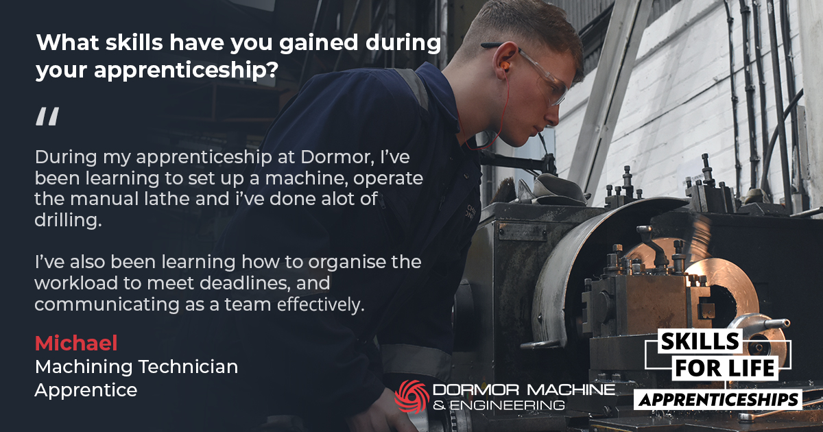 National Apprenticeship Week 2024 - Apprentice Spotlight - Michael| Dormor Machine & Engineering